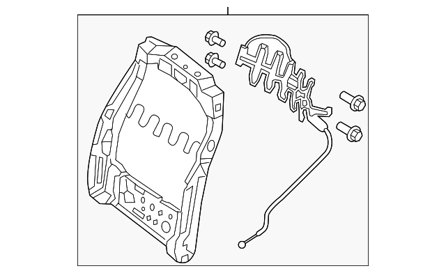 2012-2019 Nissan Seat Back Frame 87654-1PD0A | TascaParts.com