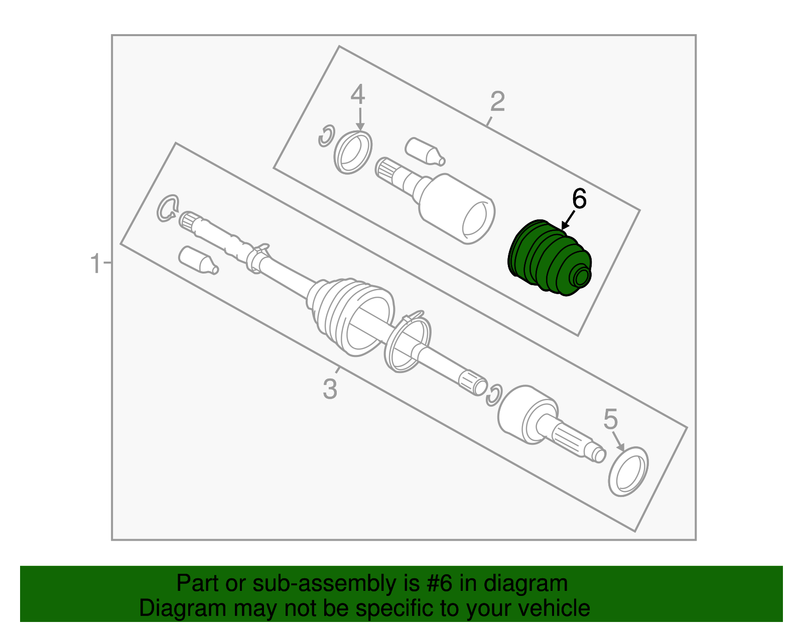 2003-2011 Subaru Inner Boot 28323SA020 | OEM Parts Online
