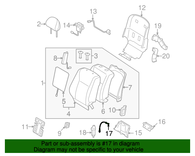 2007-2012 Lexus LS460 Cable 72380-50070 | OEM Parts Online