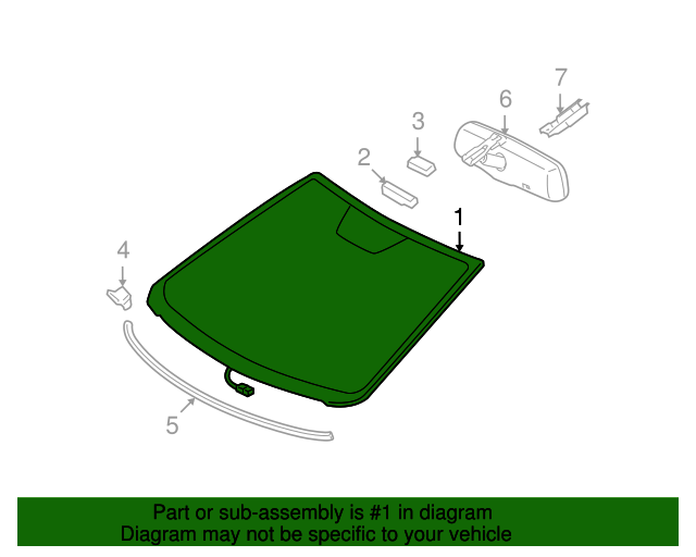 56101-0T081 - Windshield - 2010-2015 Toyota Venza | OEM Genuine Toyota ...