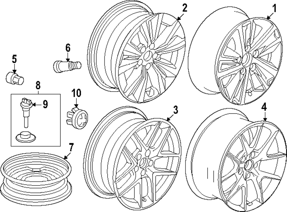42700-T60-A92 - 2023-2024 Honda Civic - Wheel, Alloy | Honda Car Parts ...