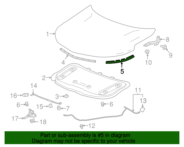 2021-2022 Chevrolet Equinox Weatherstrip 84508277 | GMPartsDirect.com