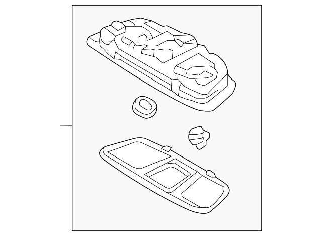 2015-2017 Hyundai Azera 2015-2017 Hyundai Azera - Map Lamp Assembly ...