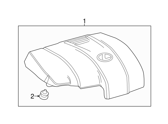11209-0P070 - Engine Cover 2016-2022 Lexus | AutoNationParts.com