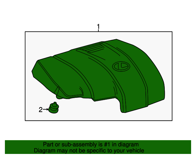 11209-0P070 - Engine Cover 2016-2022 Lexus | AutoNationParts.com