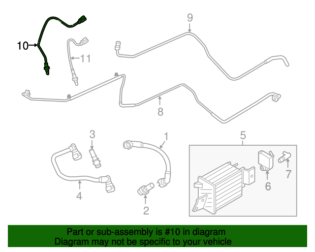 FL3Z-9F472-C - fl3z-9f472-c 2015 2016 2017 Ford F150 Upper Oxygen ...