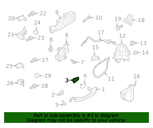 2019-2024 Porsche Cayenne Handle, Outside Gasket 9Y0-837-278-B | Sunset ...
