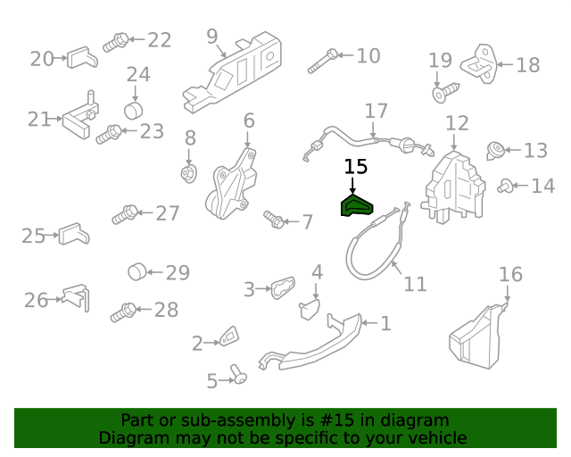 2019-2024 Porsche Cayenne Lock Packing 9Y0-837-087 | OEM Parts Online