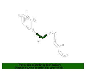 90445-17103 - Outlet Hose - 1995-2009 Toyota | OEM Genuine Toyota Parts