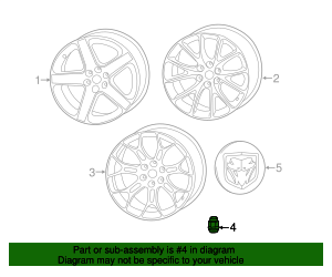 2000-2018 Mopar Wheel Nut 6036747AA | TascaParts.com