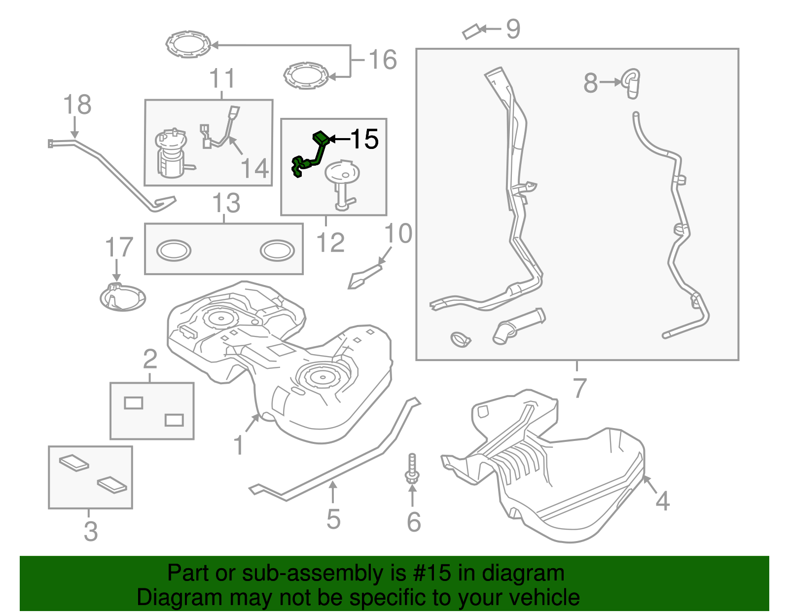 2009-2012 Ford Fuel Gauge Sending Unit 8A5Z-9A299-B | Ford OEM Parts Outlet