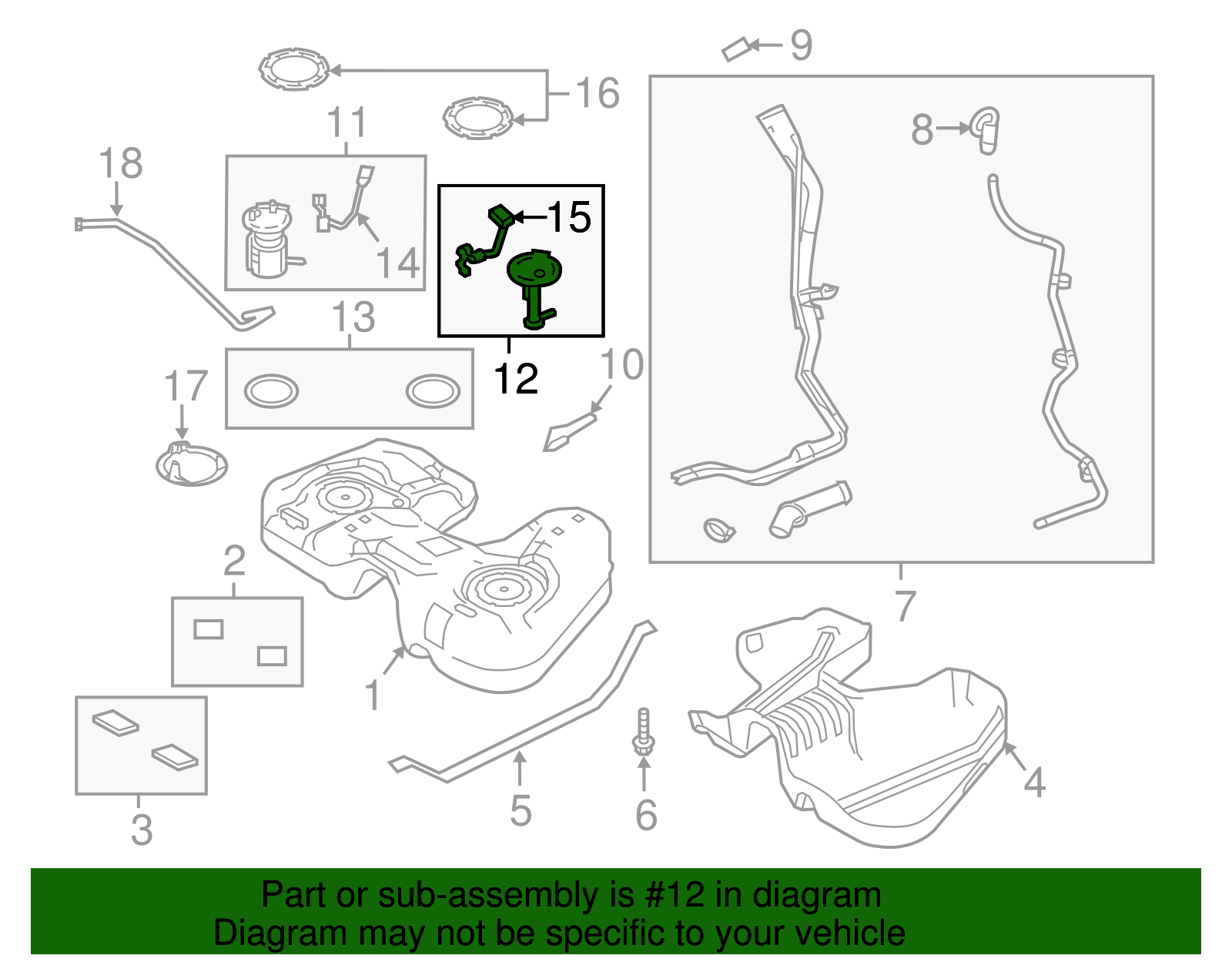 2009-2012 Ford Motorcraft™ Electric Fuel Pump PS-398 | QuirkParts