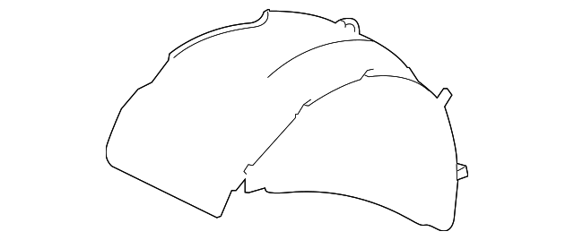 2014-2016 Porsche Panamera Fender Liner 970-504-125-03 | Sunset Porsche ...