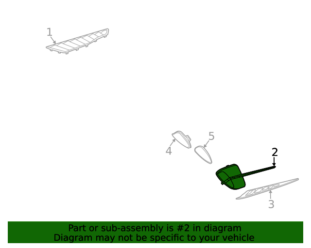 190-889-08-00 - Vent Louver 2020 Mercedes-Benz AMG® GT R | Mercedes ...