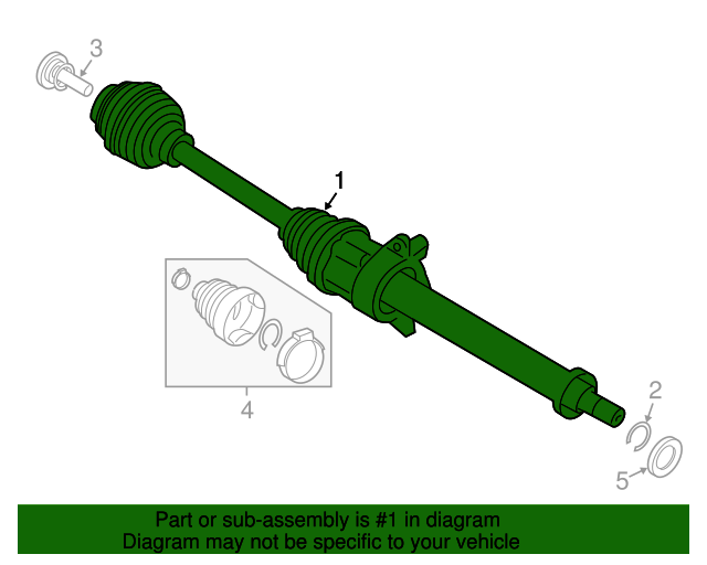 31-60-5-A2D-FC5 - Axle Assembly 2017-2024 Mini Cooper Countryman | BMW ...