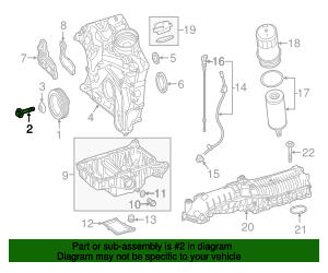Genuine OEM Vibration Damper Bolt | 000-990-95-34-64 | Fits Select 2023 ...