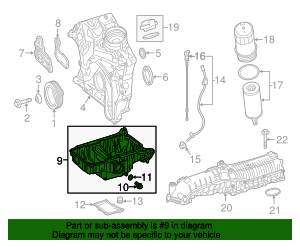 276-010-84-14 - Engine Oil Pan 2015-2023 Mercedes-Benz | AutoNation Parts
