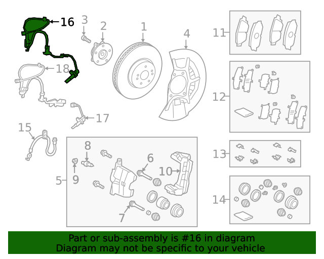 89542-06081 - ABS Wheel Speed Sensor - 2019-2023 Lexus | MyLexusParts