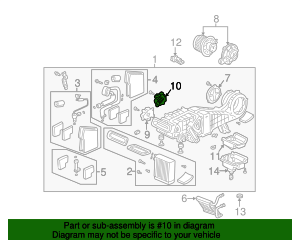 2001-2006 Acura MDX Mode Motor 79351-S3V-A51 | OEMAcuraPart