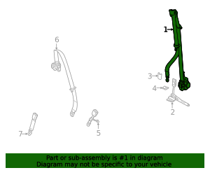 86513030 - Seat Belt Lap And Shoulder Belt 2019-2024 GM ...