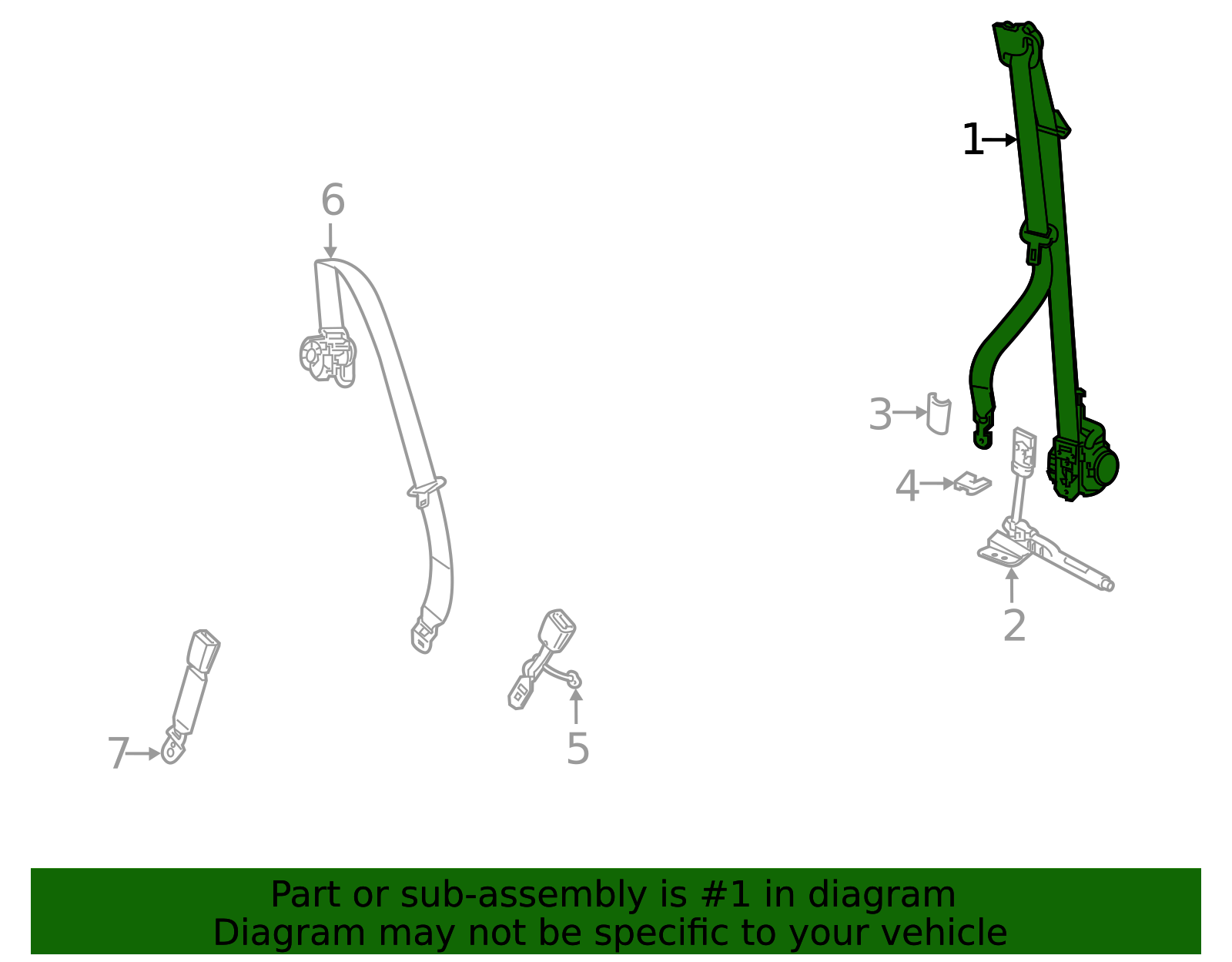 Retractor Kit 85632604 GM | GMPartsDirect.com