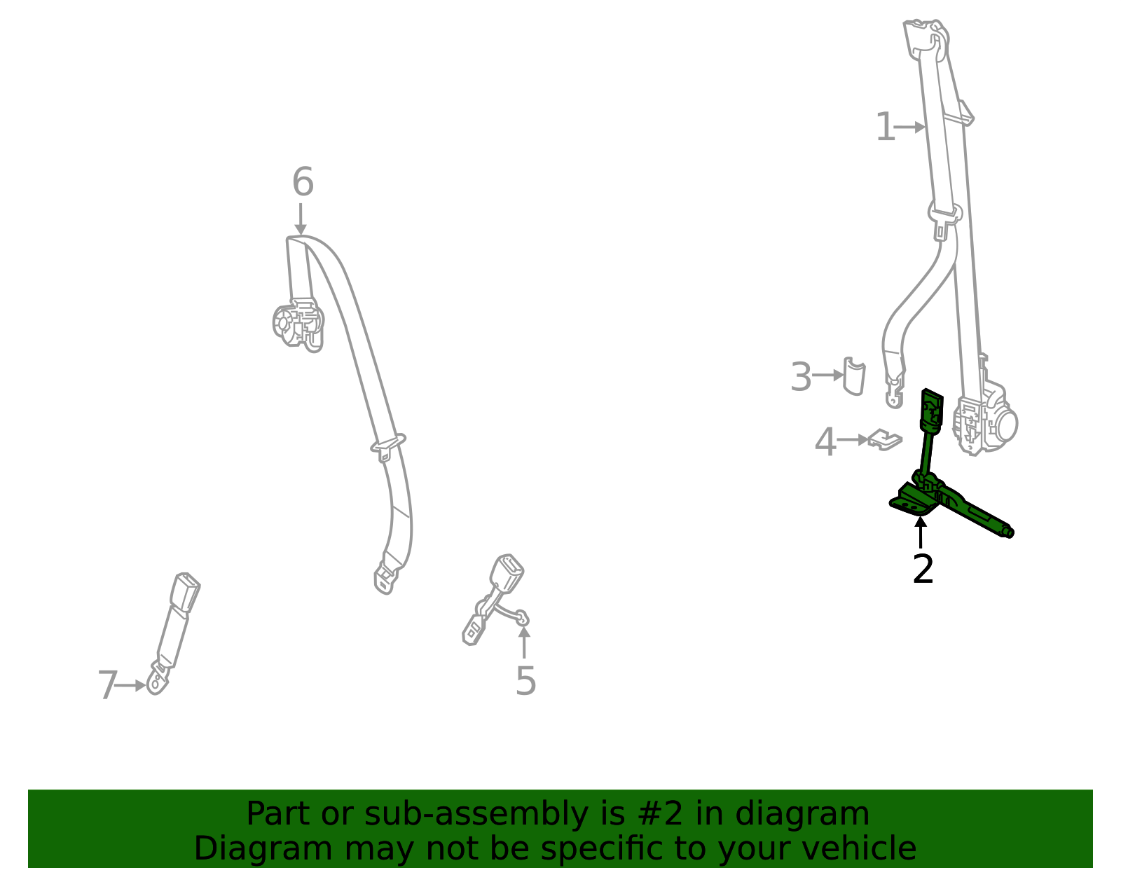 2019-2025 GM Pre-Tensioner 84937706 GM | GMPartsDirect.com