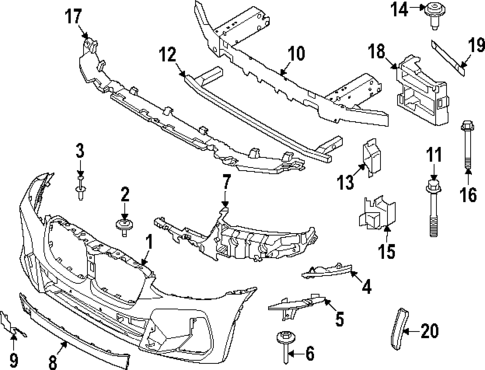 Bumper & Components - Front for 2023 BMW X3 | BMW OEM Parts