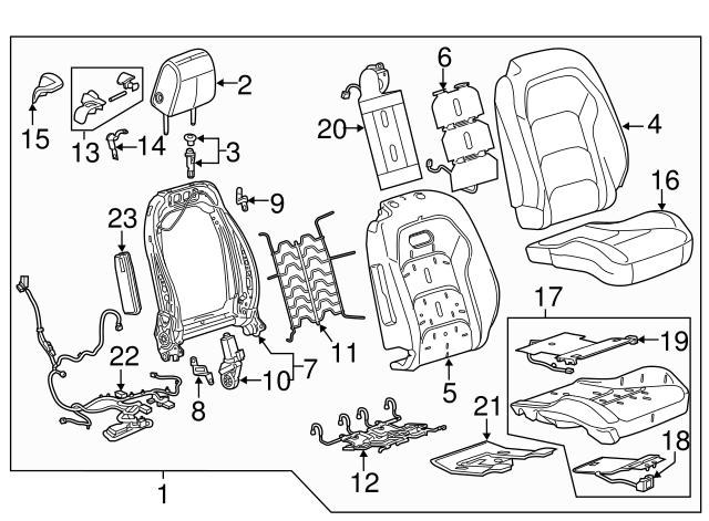84603169 GM Airbag Front Passenger Presence Sensor Kit | GM Parts Store