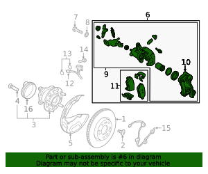 Hyundai - 58210-G2100 - Caliper Assembly - 2020-2022 Hyundai Ioniq ...