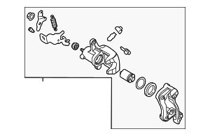2020-2021 Hyundai Ioniq Disc Brake Caliper 58310-G2A70 | OEM Parts Online