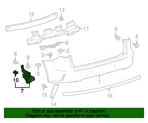 2016-2022 Lexus Lower Retainer 52565-0E030 | OEM Parts Online