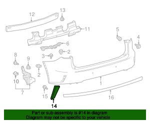 81920-48050 - Reflector Panel 2016-2022 Lexus | AutoNationParts.com
