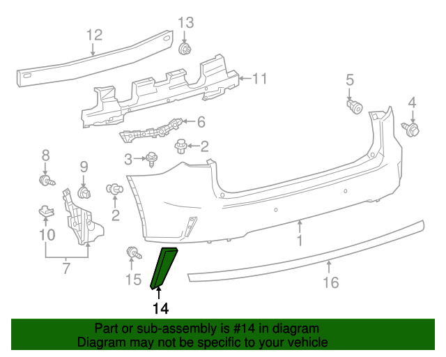 2016-2022 Lexus Reflector 81910-48050 | OEM Parts Online