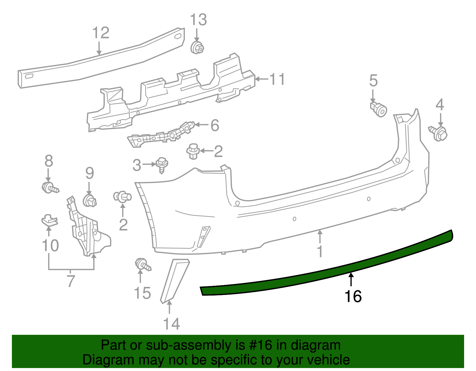 PT738-48160 - High-Quality Bumper Protection Pad for 2016-2022 Lexus ...