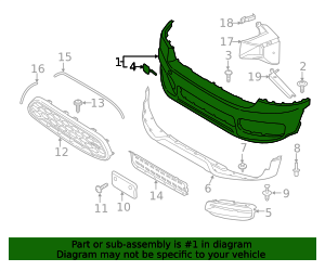 51-11-7-478-628 - Bumper Cover - 2017-2022 Mini Cooper Countryman ...