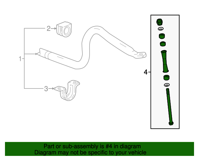 2015-2022 GM Front Suspension Stabilizer Bar Link 94772472 GM ...