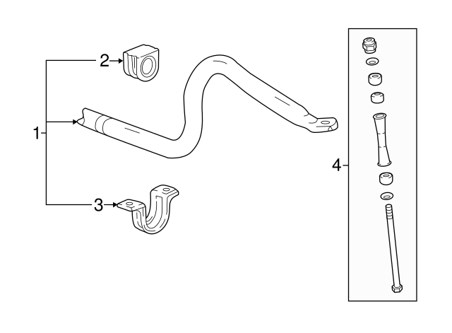 2015-2022 GM Front Suspension Stabilizer Bar Link 94772472 GM ...