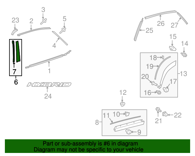 75075-78010 - Applique Panel 2015-2021 Lexus | Longo Lexus Parts