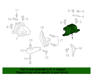 2016-2022 GM Engine Mount 84034314 GM | GMPartsDirect.com