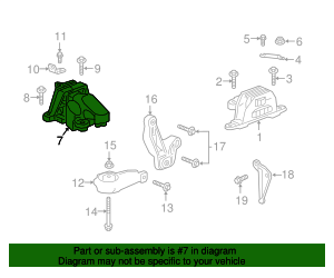 Automatic Transmission Mount 84289514 | TascaParts.com