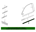 2015-2020 GM Outside Front Door Molding in Primer 22997641 ...