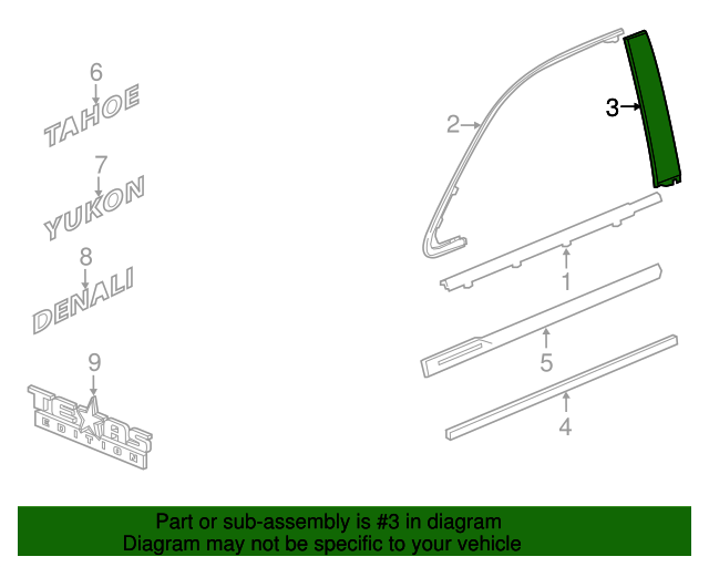 2015-2020 GM OEM NEW 2015-20 GM Cadillac Chevrolet Escalade Front Door ...