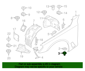 7147147513 - 2006-2023 BMW Fender Bolt (07-14-7-147-513) | BMW of South ...