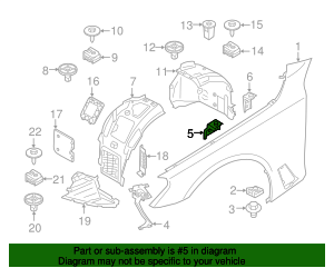 41-35-7-440-425 - Fender Bracket 2017-2023 BMW | AutoNationParts.com