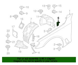 41-00-7-440-418 - Fender Bracket 2017-2023 BMW | AutoNationParts.com