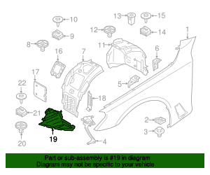 51757340744 - 2017-2022 BMW Liner Extension (51-75-7-340-744) | BMW of ...