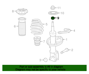 2016-2022 Chevrolet Spark Front Suspension Strut Mount Nut 11611453 GM ...
