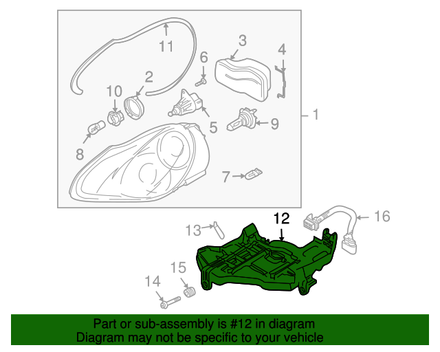 955-631-042-02 - Mount Bracket 2003-2006 Porsche Cayenne | Delaware ...