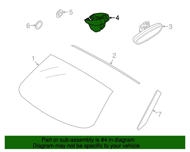 51-16-9-219-140 - Interior Rear View Mirror Cover 2009-2016 BMW ...