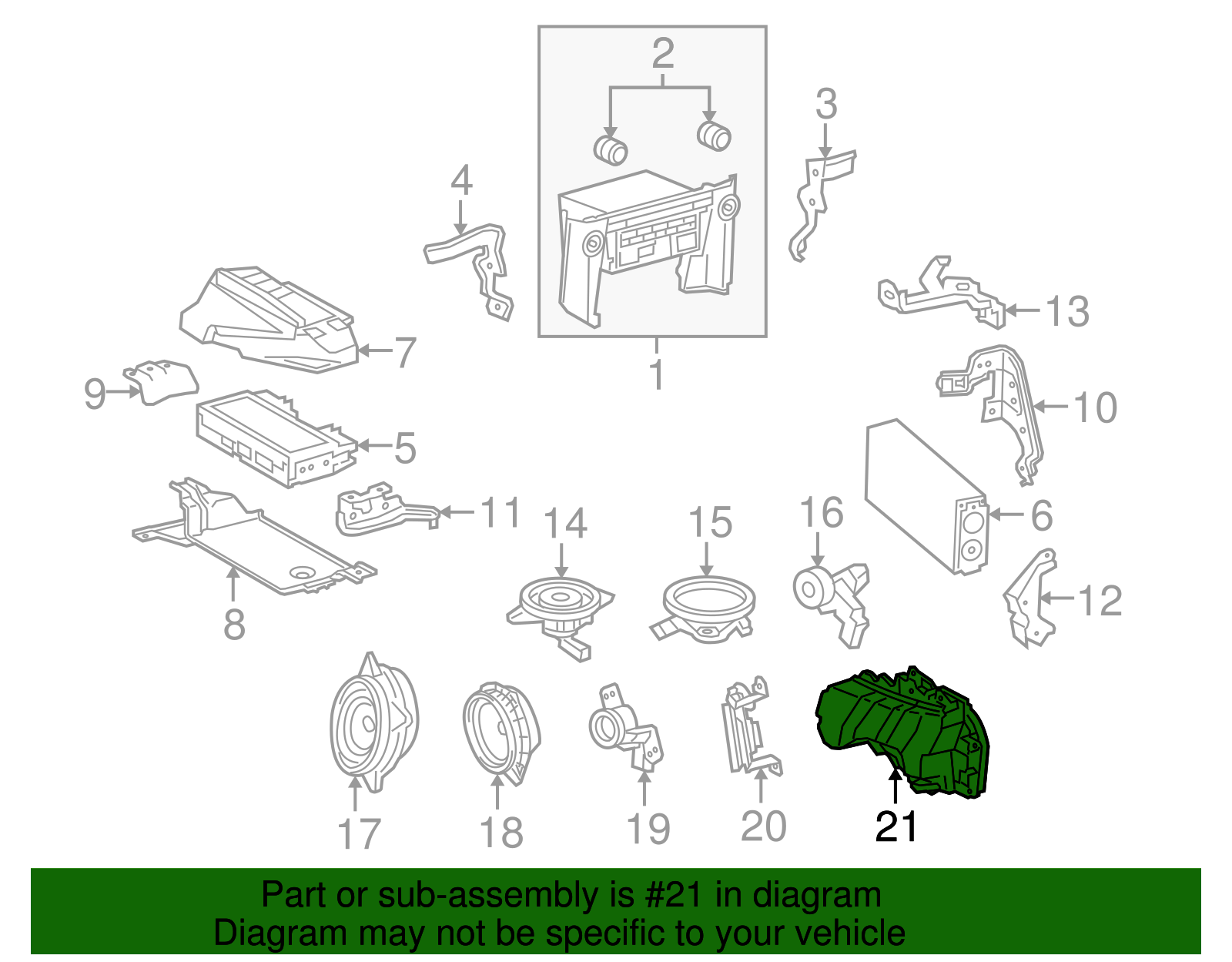 86150-0W140 - Speaker 2010-2023 Lexus GX460 | AutoNation Parts